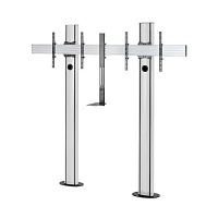 B-Tech BT8711/BS Premium Bolt Down Twin Screen VC Stand for 56"-65 ...