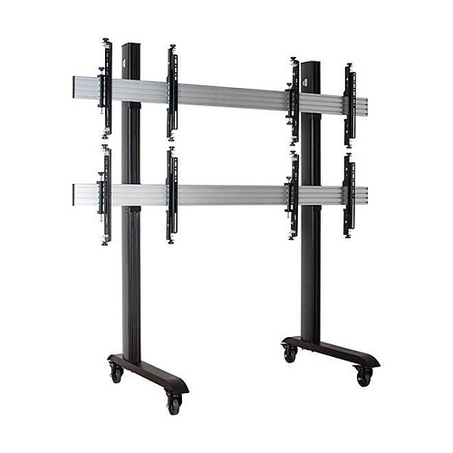 B-Tech BT8371-2x2/BS System X Universal Mobile Video Wall Stand for 2x2 ...