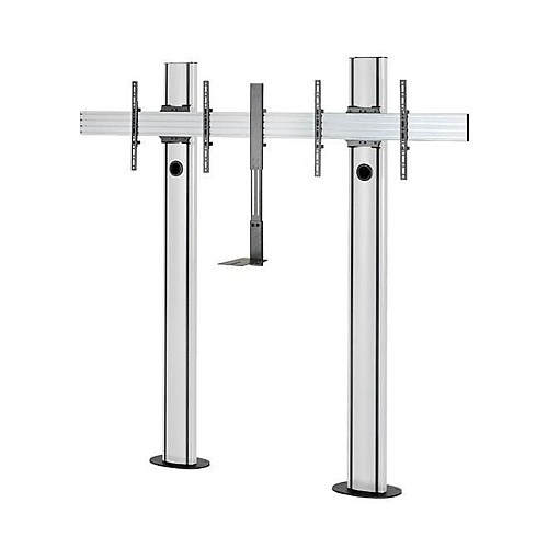 B-Tech BT8711/BS Premium Bolt Down Twin Screen VC Stand for 56"-65 ...