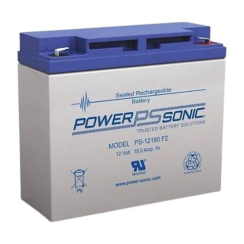 Power Sonic PS-12180 FR General Purpose VRLA Battery, 12V, 18A