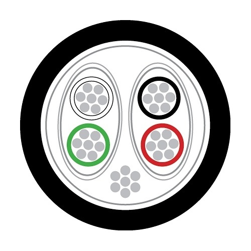 Quality Connectivity QC-ISP2-20PE Data Cable, 9402, 2-Pair, FCA, 100m ...