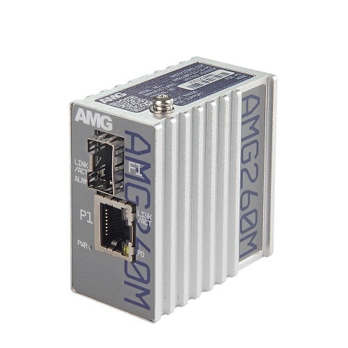 AMG AMG260M-1G-1S-PD AMG260M Series Industrial PoE Powered Mini Media ...