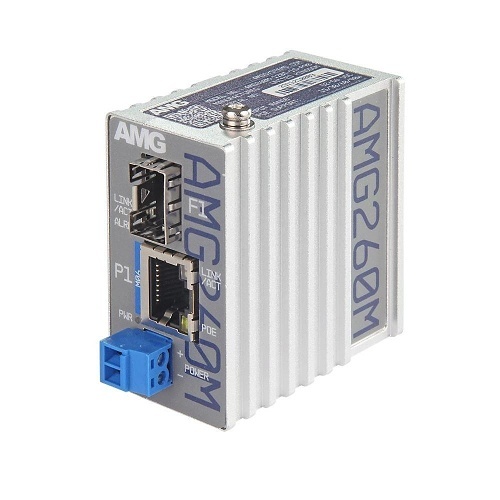 AMG AMG260M-1GBT-1S-P90 AMG260M Series Industrial PoE Mini Media ...